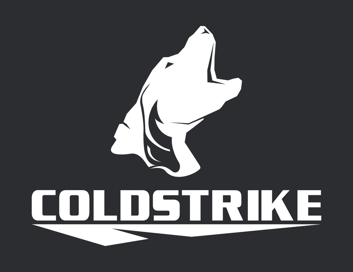 Large ColdStrike Decal White – ColdStrike Gear